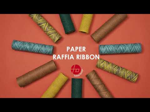 Vivifying Colorful Paper Raffia Ribbon Collection | GoDear Design