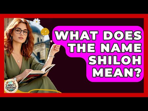 What Does The Name Shiloh Mean? - Holy Landmarks
