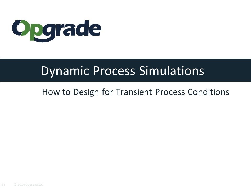Dynamic Process Simulations