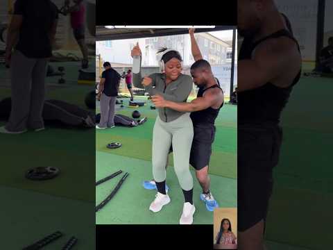 Nigerian Fashion Designer, Veekee James & her lovely brother dancing & Vibing nicely.
