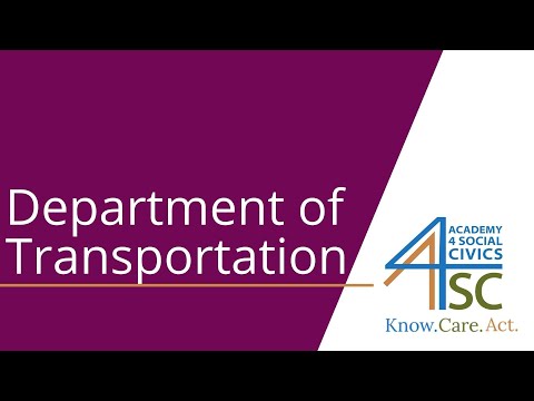 Department of Transportation: Moving America - U.S. Executive Branch Series