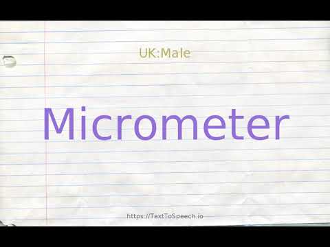 How to pronounce micrometer