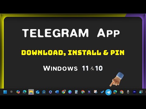 Telegram App: Download, Install & Pin to Taskbar on Windows 11 & 10 PC (Laptop & Desktop Computer)