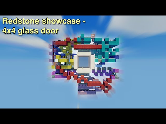 seamless 4x4 glass door Minecraft Map