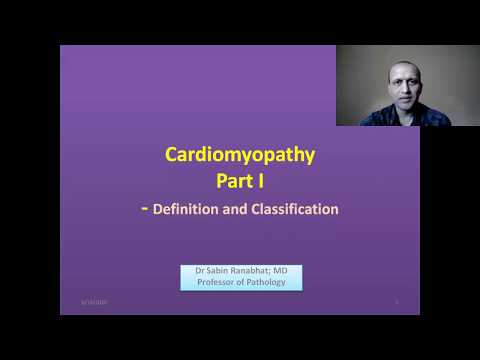 Cardiomyopathy - definition and classification