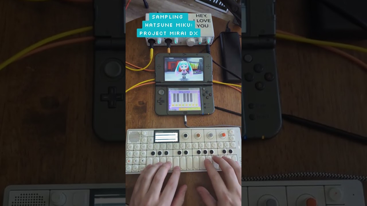 I made a Miku synth by sampling Hatsune Miku: Project Mirai DX || #hatsunemiku #miku #3ds #op1field
