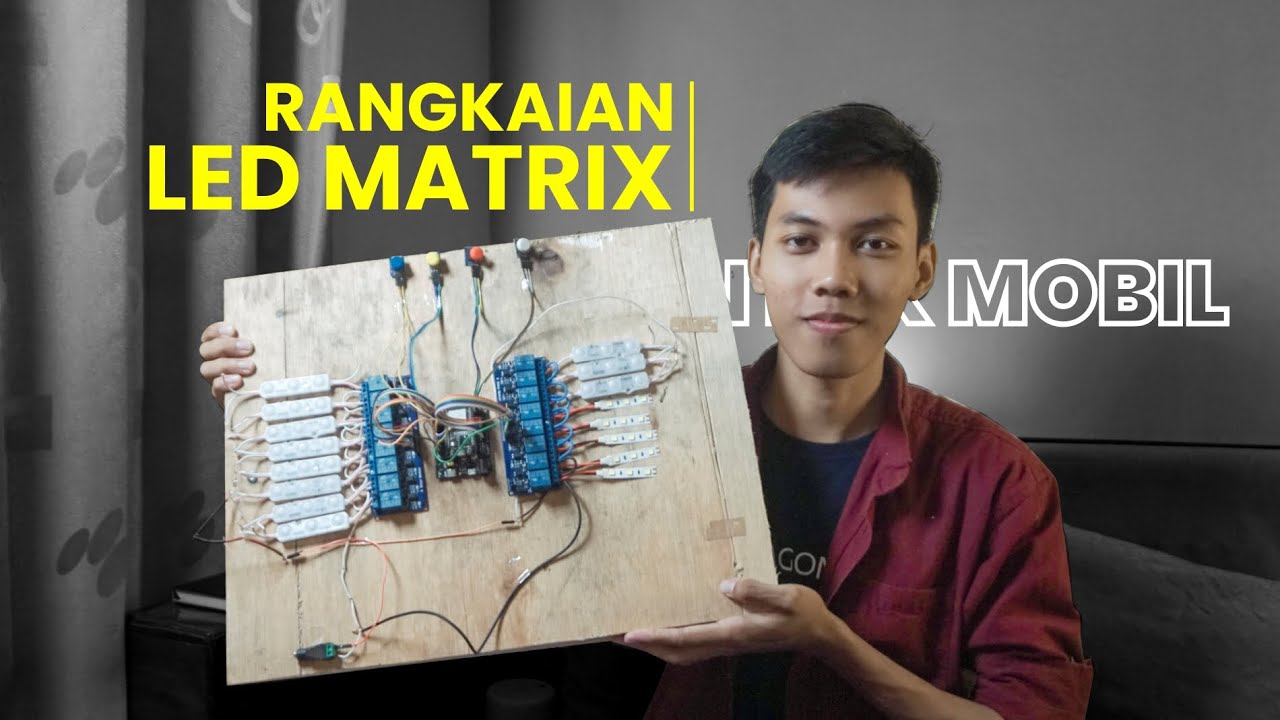 Penjelasan Lengkap Rangkaian Lampu Led Matrix PADA MOBIL | ESP32