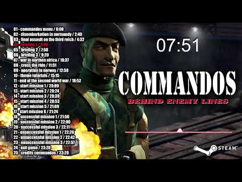 COMMANDOS: Behind Enemy Lines OST | 1998 | PC - all soundtrack in one video