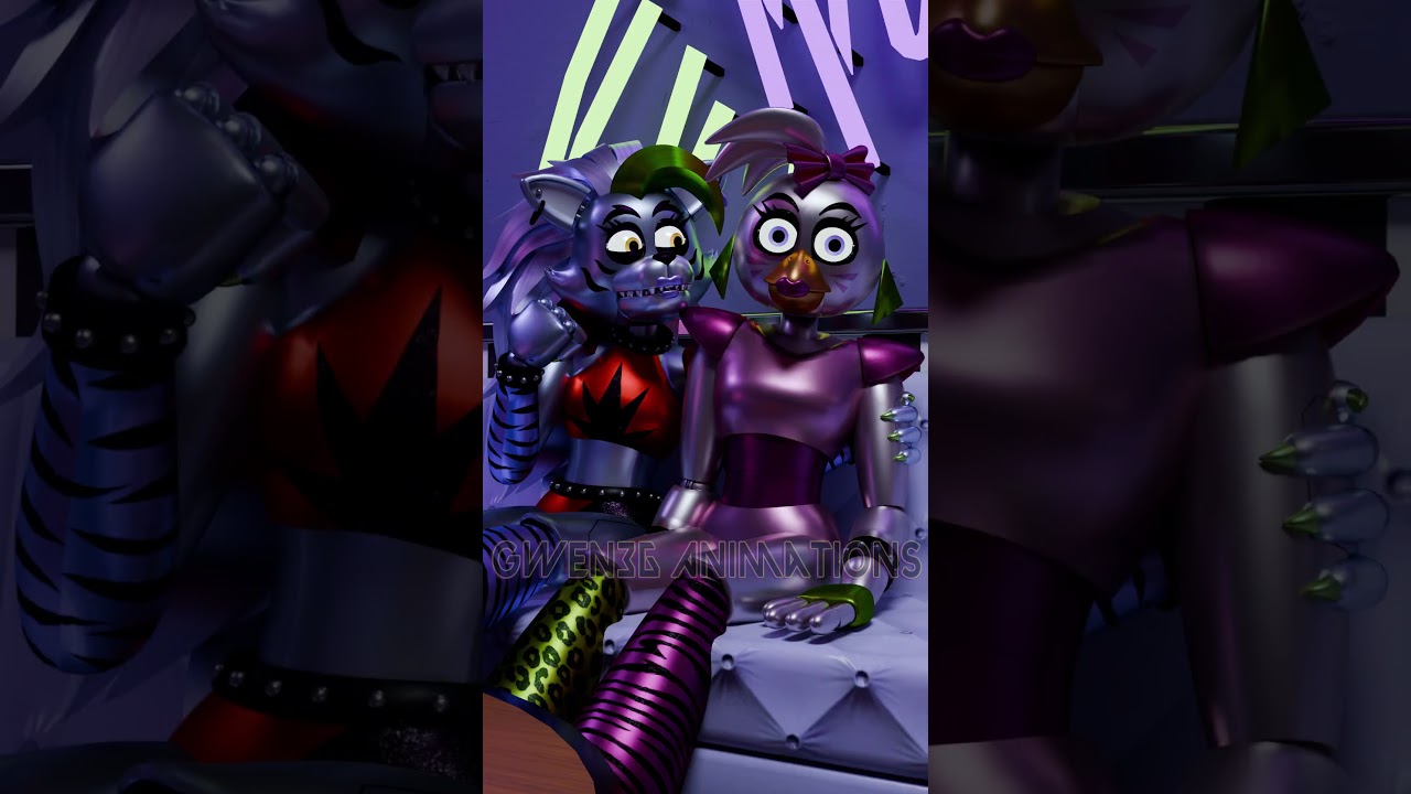 Roxanne Wolf & Glamrock Chica [FNAF SB/Blender] #fnaf #fnafsb #roxannewolf #glamrockchica