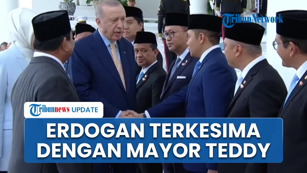 Presiden Erdogan Sampai Berhenti Lama saat Dikenalkan Prabowo dengan Mayor Teddy, Seskab ...