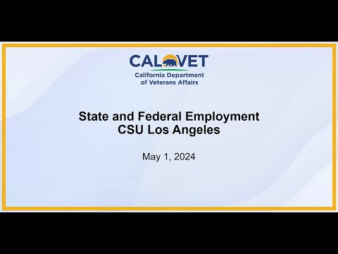 CalTAP | Navigating State and Federal Employment | 05-01-2024