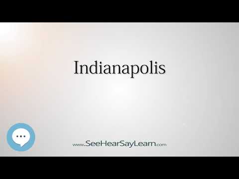 Indianapolis (How to Pronounce Cities of the World)💬⭐🌍✅