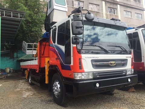 Used Daewoo Novus SE Boom Truck with Man Lift | 2016 Novus SE Boom ...