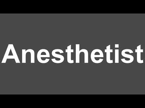 How to Pronounce Anesthetist | Anesthetist Pronunciation | How to Say Anesthetist
