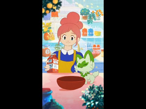 【Official】PokéMinutes|Baking cookies with Sprigatito