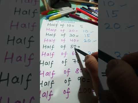 Half of numbers