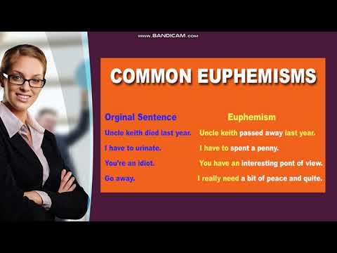 ENGLISH EUPHEMISMS