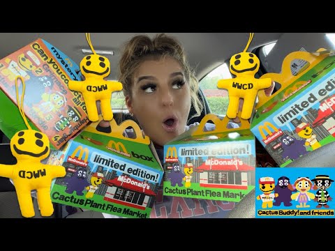 MCDONALS NEW CATUS PLANT FLEA MARKET ADULT HAPPY MEAL REVIEW