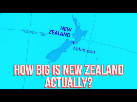 New Zealand - How Big is New ๐ณ๐ฟ Zealand Actually?