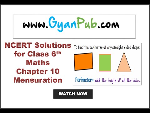 Free NCERT Solutions for Class 6th Maths Chapter 10 Mensuration Ex 10.1 ...