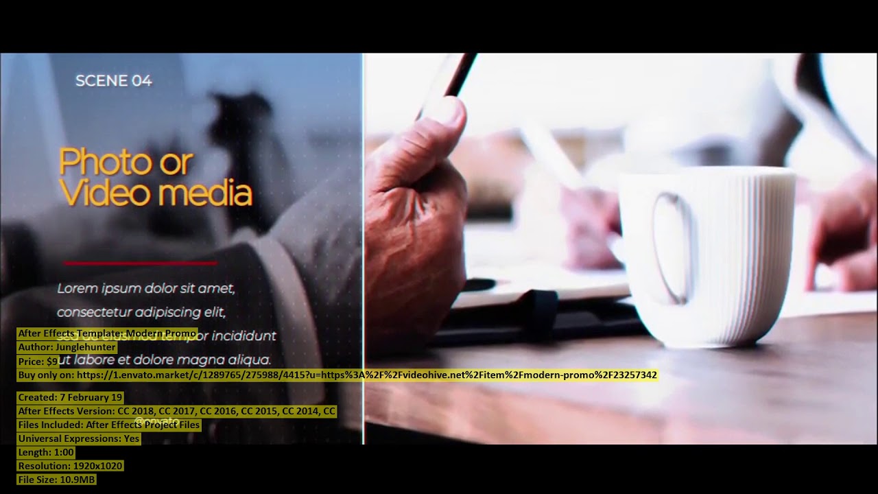 Modern Promo | After Effects Template | VideoHive 23257342