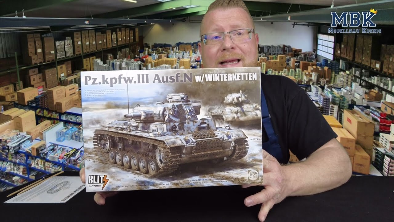 8011 Takom Танк Pz.Kpfw.III Ausf.N w/Winterketten 1/35 купить в Platcdarm