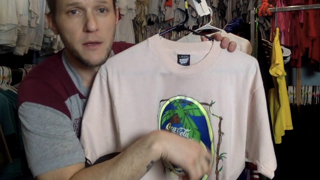 Vintage 80s 90s Coca Cola Flamingos Screen Stars T Shirt
