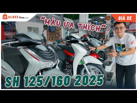 Lý Do 2 màu sắc này của Honda SH 125/160 2025 được ưa chuộng nhất | Giá xe SH 125/160 mới nhất
