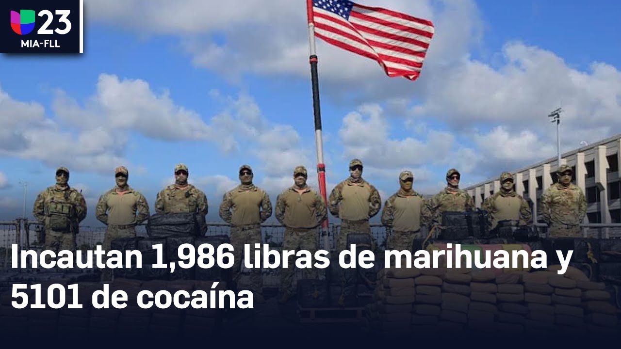 Guardia Costera da un golpe al narcotráfico: incautan 1,986 libras de marihuana y 5101 de cocaína