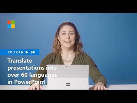How to translate live subtitled presentations into over 60 languages in PowerPoint