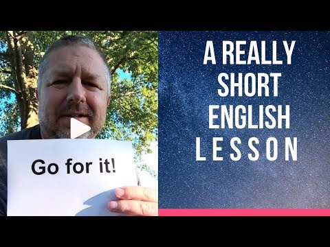 Meaning of GO FOR IT - A Really Short English Lesson with Subtitles