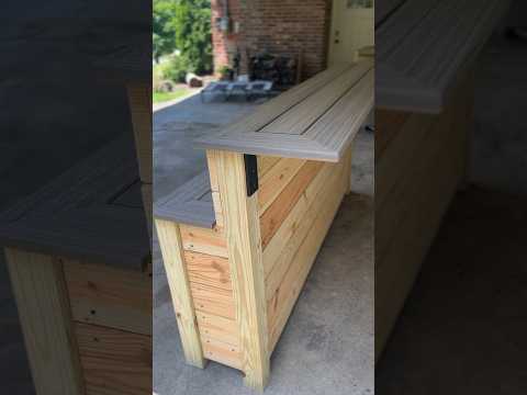 DIY Outdoor Bar #diy #outdoorbar