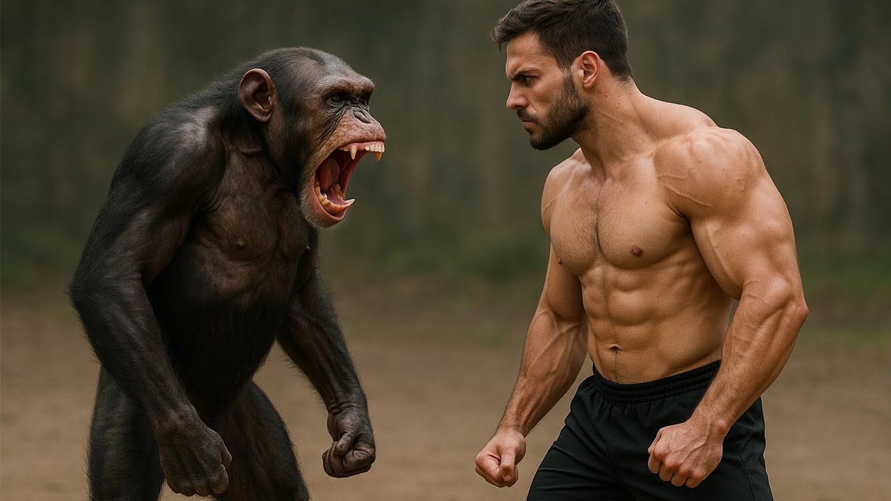 This is how a chimpanzee's strength compares to ours