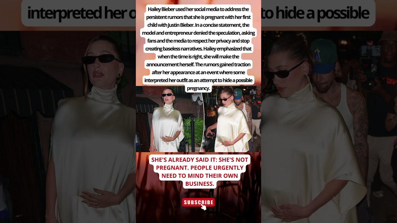 Hailey Bieber Responds to Pregnancy Rumors