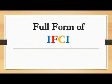 Full Form of IFCI || Did You Know?