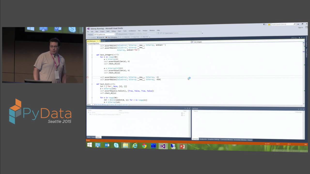 Pavel Minaev: Mixed language Python & C++ debugging with Python Tools for Visual Studio