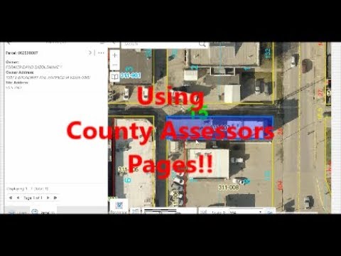 Getting Property Information, Using County Assessors Pages!!