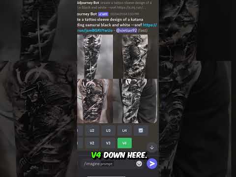Make Your Own Dream Tattoo With AI #shorts #ai #midjourney #tattoo