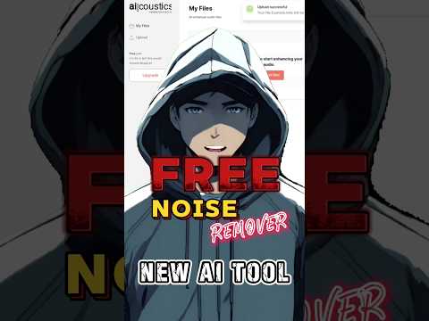 How to remove background noise from video | Free ai tool for noise removal #ai