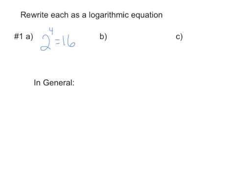 5 - 5 Logarithmic Functions