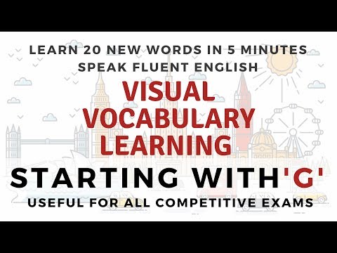 Visual Vocabulary - Learn 20 New Words in 5 Minutes Starting With 'G' Unacademy English Vocabulary