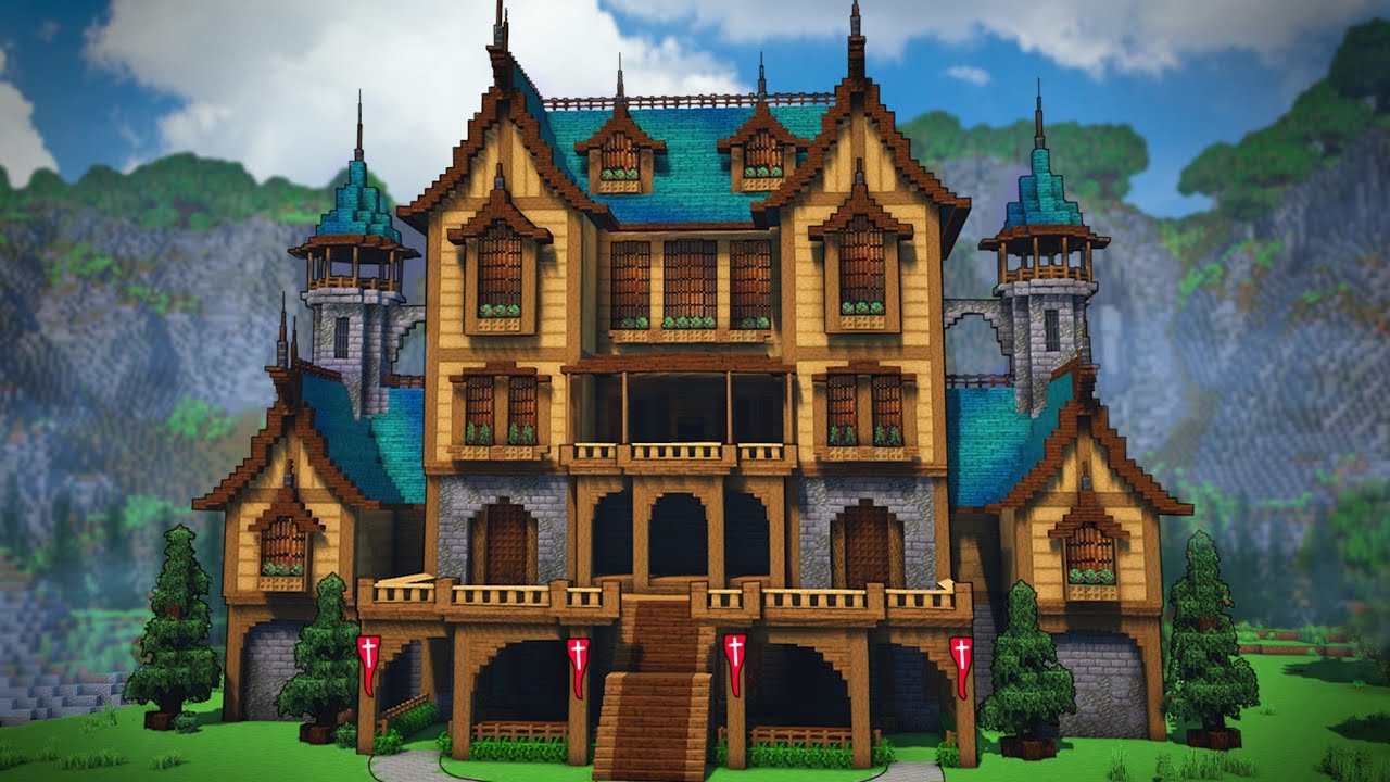 Minecraft: How To Build A Fantasy Mansion | Tutorial - マイクラビルダーズ