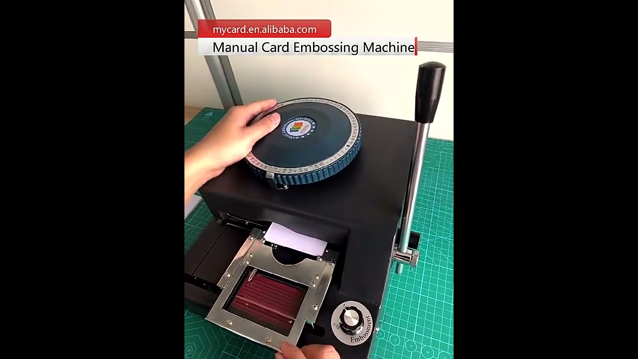 High Quality 72 Character Card Embosser Embossing machine for Plastic