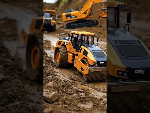 Miniature Construction Powerhouse: RC Vibratory Roller! 🏗️