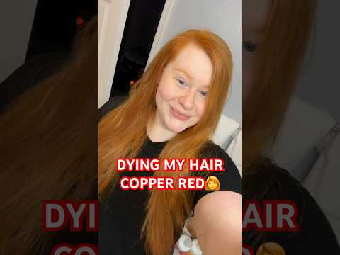 DYING MY HAIR COPPER RED👩🦰 Formula by @AnnabelleJoyHooper ❤️ #redhead #coppered #hair #hairdye