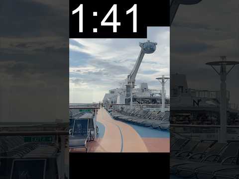 How long does it take to walk from one end to the other of a cruise ship?