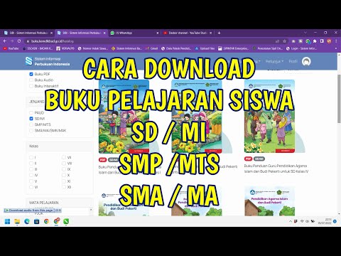 CARA UNDUH BUKU PELAJARAN SISWA KURIKULUM MERDEKA DI SISTEM INFORMASI BUKU INDONESIA KEMDIKBUD