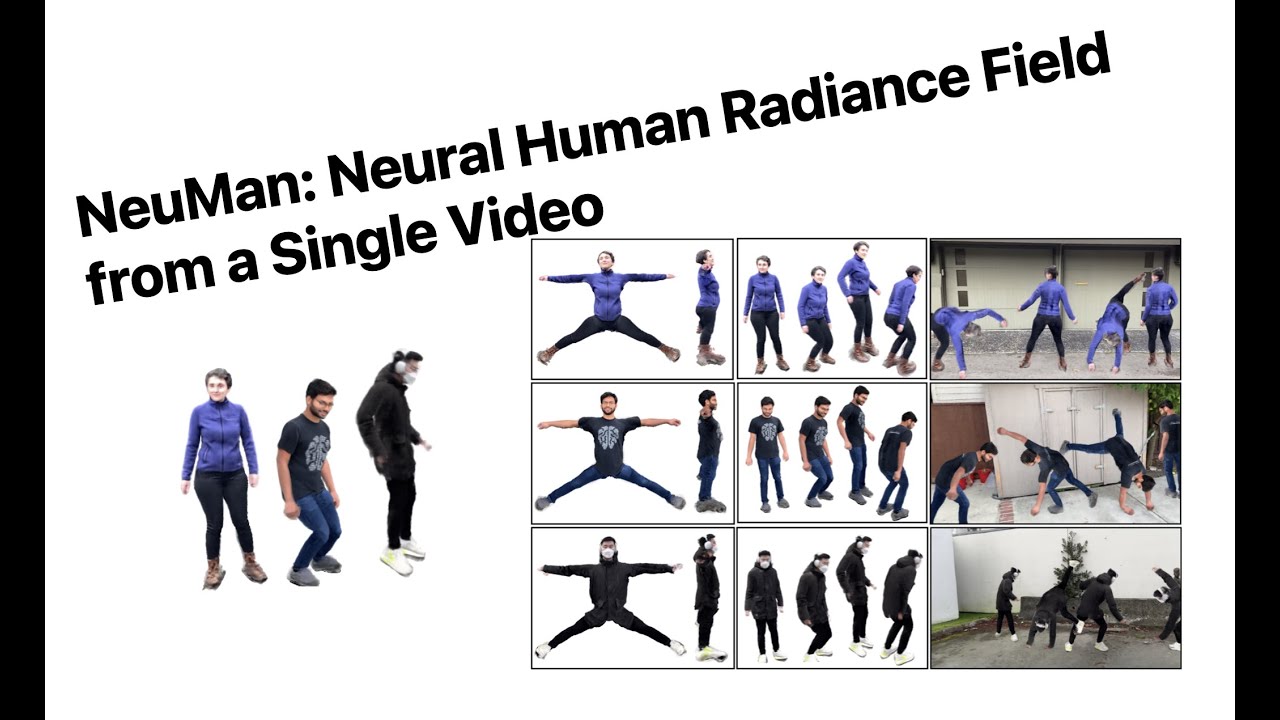 NeuMan: Neural Human Radiance Field from a Single Video