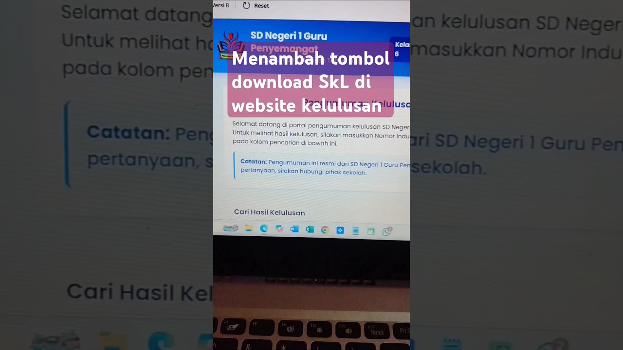 Adding a graduation letter (skl) download button to the school graduation announcement website