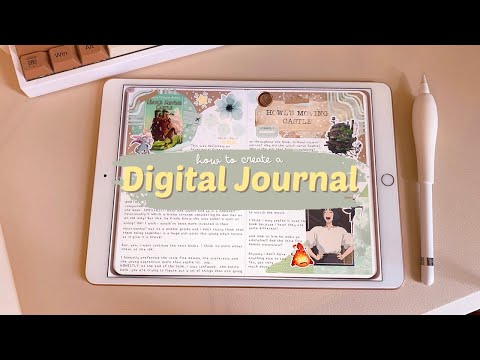 how to create a digital journal 🤎 iPad bullet journal tutorial + reading journal setup